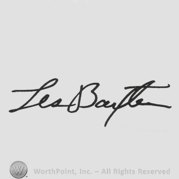 Mark with Signature: Les Baxter. | #562068