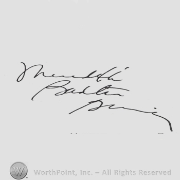 Mark with Signature: Meredith Baxter. | #562069