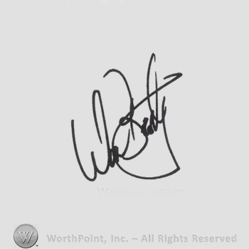 Mark with Signature: Warren Beatty. | #562074