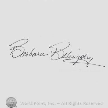 Mark with Signature: Barbara Billingsley. | #562093