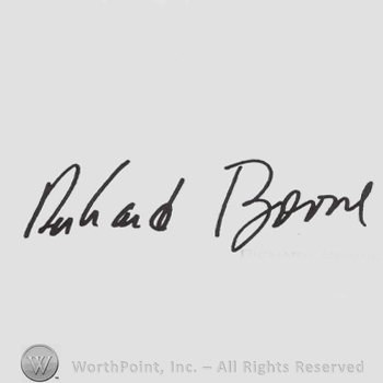 Mark with Signature: Richard Boone. | #562115