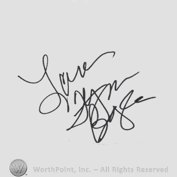 Mark with Signature: Lara Flynn Boyle. | #562124