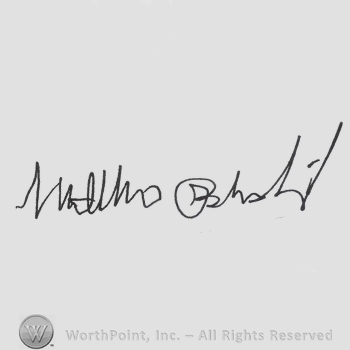 Mark with Signature: Matthew Broderick. | #562137