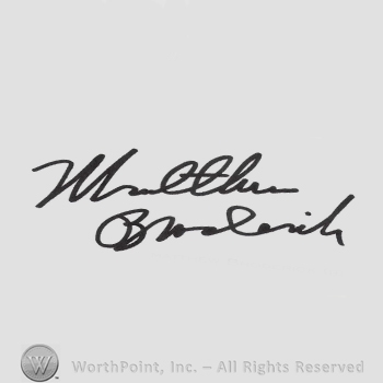 Mark with Signature: Matthew Broderick. | #562138