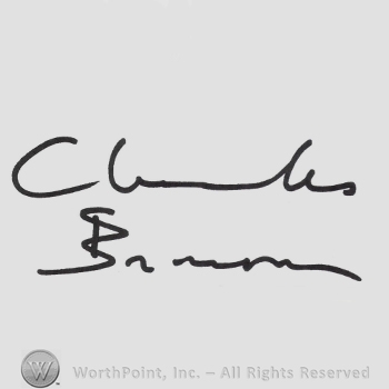 Mark with Signature: Charles Bronson. | #562139