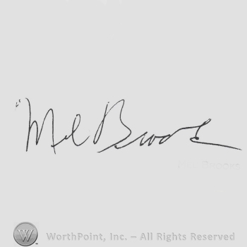 Mark with Signature: Mel Brooks. | #562140