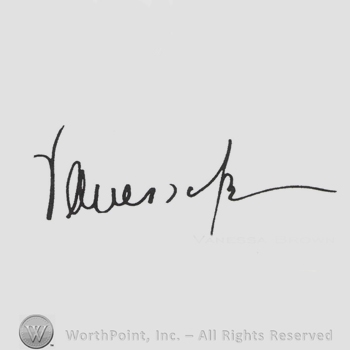 Mark with Signature: Vanessa Brown. | #562148