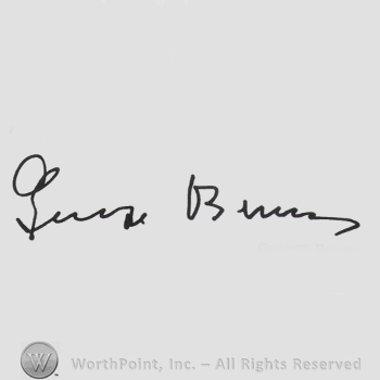 Mark with Signature: George Burns. | #562152