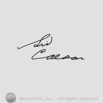 Mark with Signature: Sid Caesar. | #562165