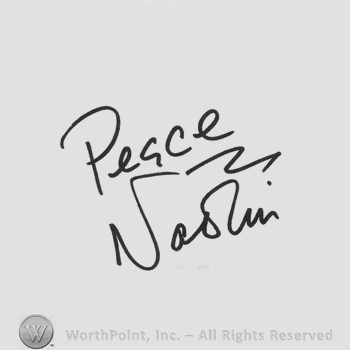 Mark with Signature: Naomi Campbell. | #562173