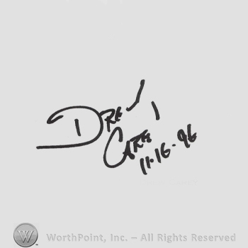 Mark with Signature: Drew Carey. | #562178