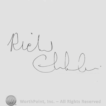 Mark with Signature: Richard Chamberlain. | #562190