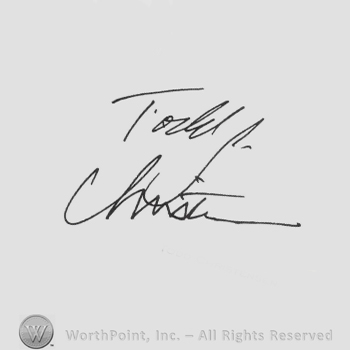 Mark with Signature: Todd Christensen. | #562199