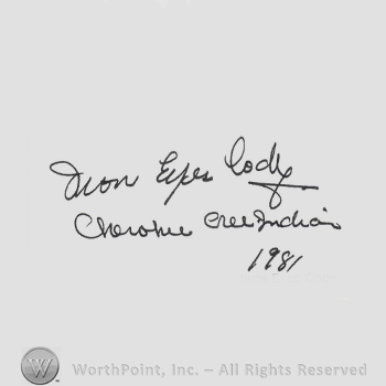 Mark with Signature: Iron Eyes Cody. | #562210