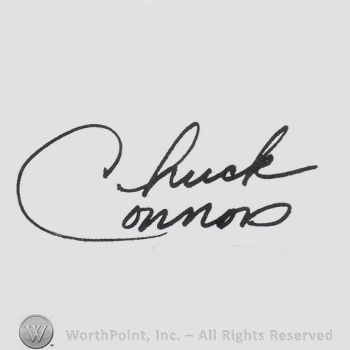 Mark with Signature: Chuck Connors. | #562224