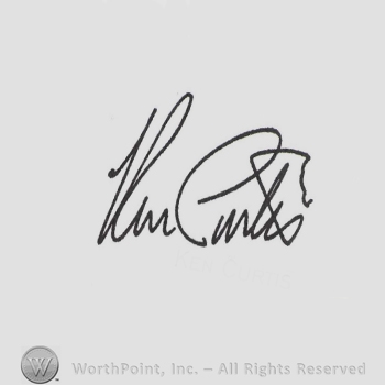 Mark with Signature: Ken Curtis. | #562250