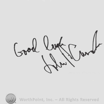 Mark with Signature: John Cusack. | #562253