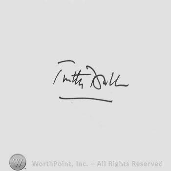 Mark with Signature: Timothy Dalton. | #562255