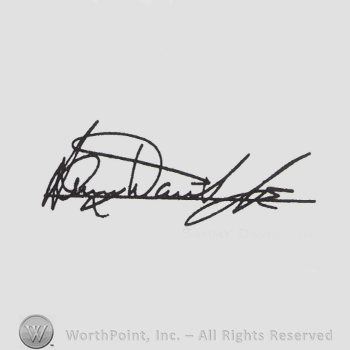 Mark with Signature: Sammy Davis, Jr.. | #562267