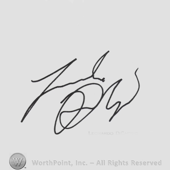 Mark with Signature: Leonardo DiCaprio. | #562287