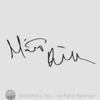 Mark with Signature: Matt Dillon. | #562294