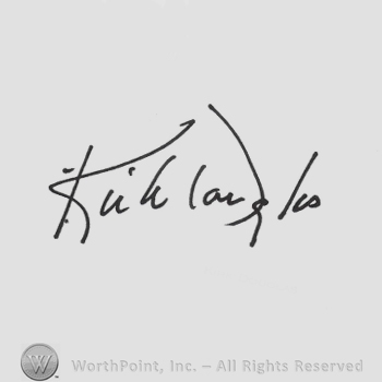 Mark with Signature: Kirk Douglas. | #562308