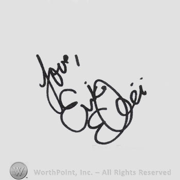 Mark with Signature: Erika Eleniak. | #562340