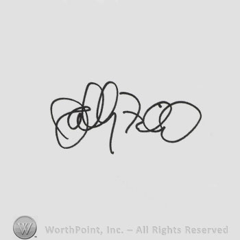 Mark with Signature: Sally Field. | #562363