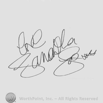 Mark with Signature: Samantha Fox. | #562384