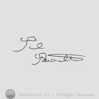 Mark with Signature: Gil Garcetti. | #562394