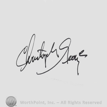 Mark with Signature: Christopher George. | #562411