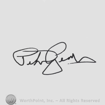 Mark with Signature: Peter Graves. | #562941