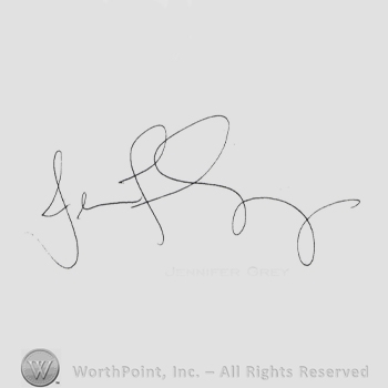 Mark with Signature: Jennifer Grey. | #562944