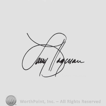 Mark with Signature: Larry Hagman. | #562956