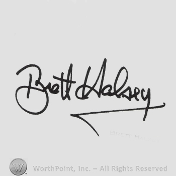 Mark with Signature: Brett Halsey. | #562961