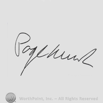 Mark with Signature: Page Hannah. | #562968