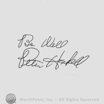 Mark with Signature: Peter Haskell. | #562982