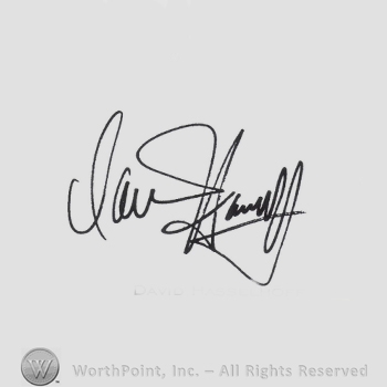 Mark with Signature: David Hasselhoff. | #562983
