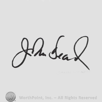 Mark with Signature: John Heard. | #562990