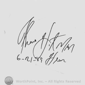 Mark with Signature: Thomas Hearn. | #562991