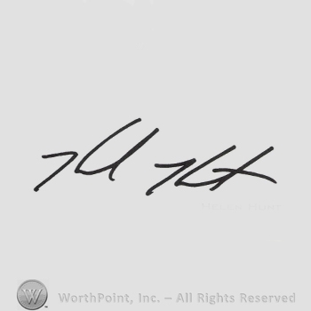 Mark with Signature: Helen Hunt. | #563018