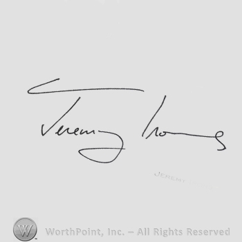 Mark with Signature: Jeremy Irons. | #563025