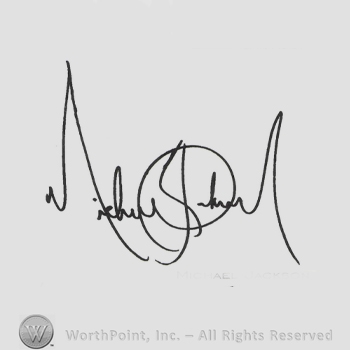 Mark with Signature: Michael Jackson. | #563030