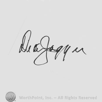 Mark with Signature: Dean Jagger. | #563034