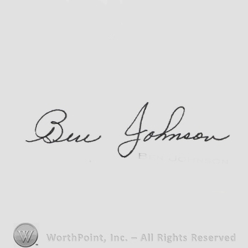 Mark with Signature: Ben Johnson. | #563043