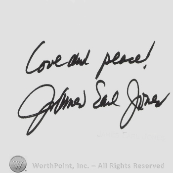 Mark with Signature: James Earl Jones. | #563049