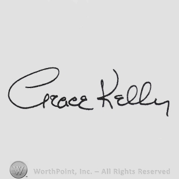 Mark with Signature: Grace Kelly. | #563070