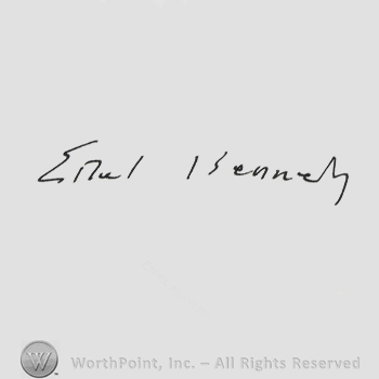 Mark with Signature: Ethel Kennedy. | #563073
