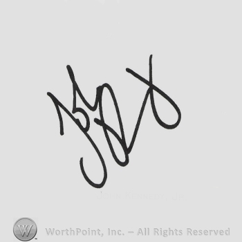 Mark with Signature: John Kennedy, Jr.. | #563077