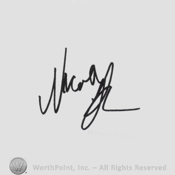 Mark with Signature: Nicole Kidman. | #563080